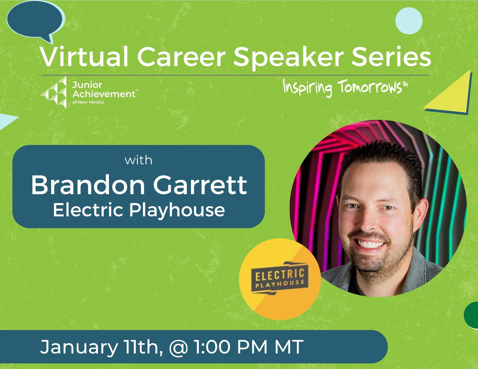 JA Career Speaker Series-Brandon Garrett | Junior Achievement of New Mexico